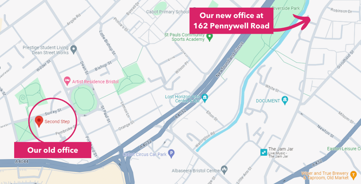We’re in our new home at Pennywell Road! - Second Step